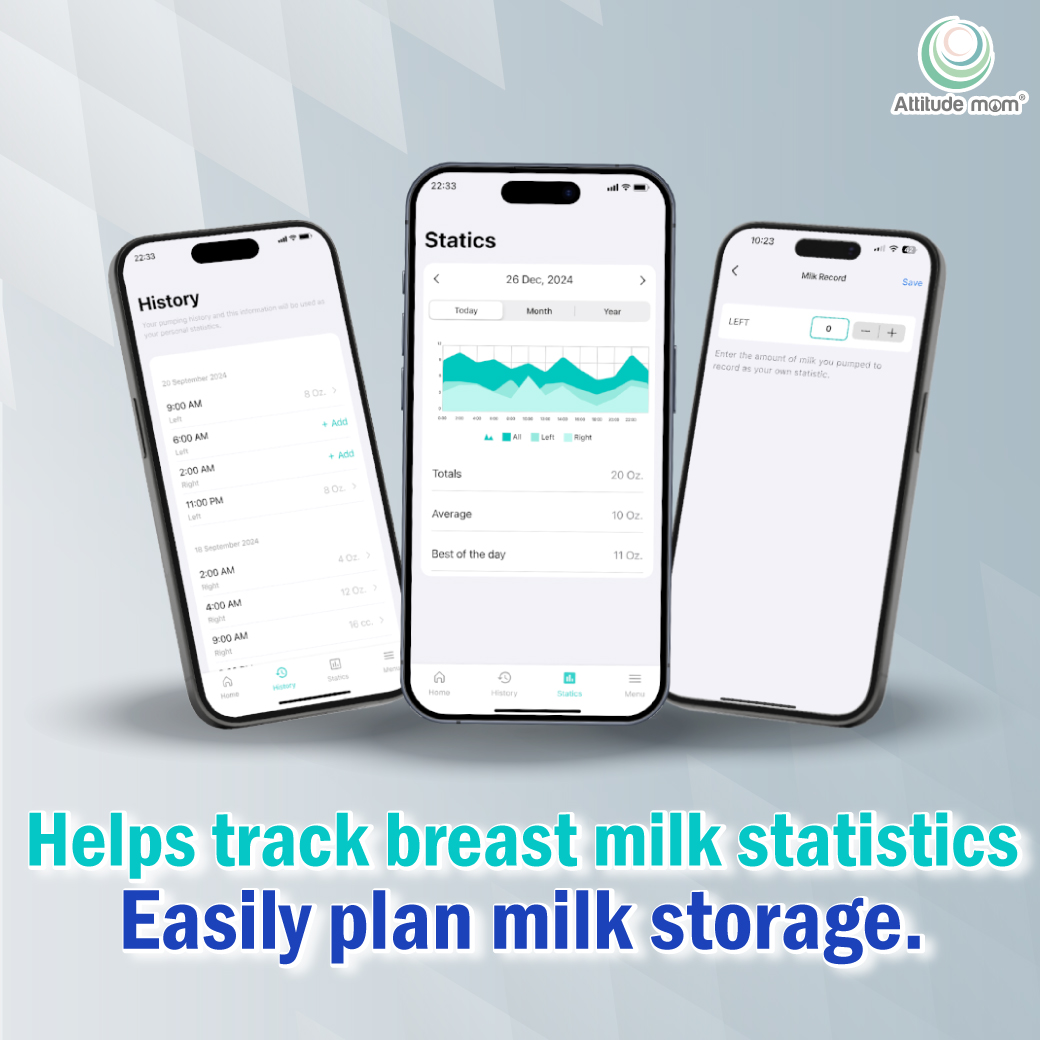 Attitude Mom Easy Life III – Wireless Breast Pump (Single Side) App ...